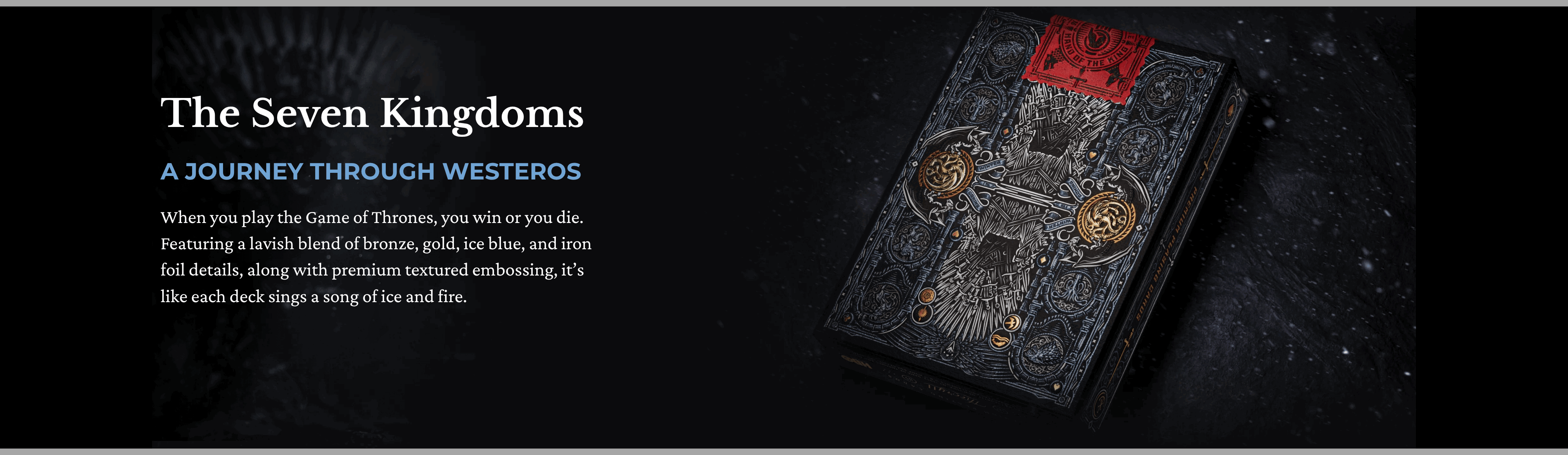 Game of Thrones Playing Cards | ULTRANEXUS